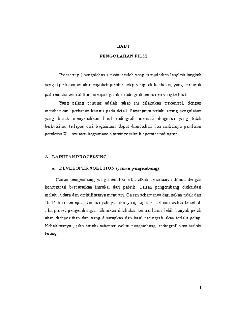 Prosesing Film Dan Teknik Interpretasi | PDF | Sains & Matematika