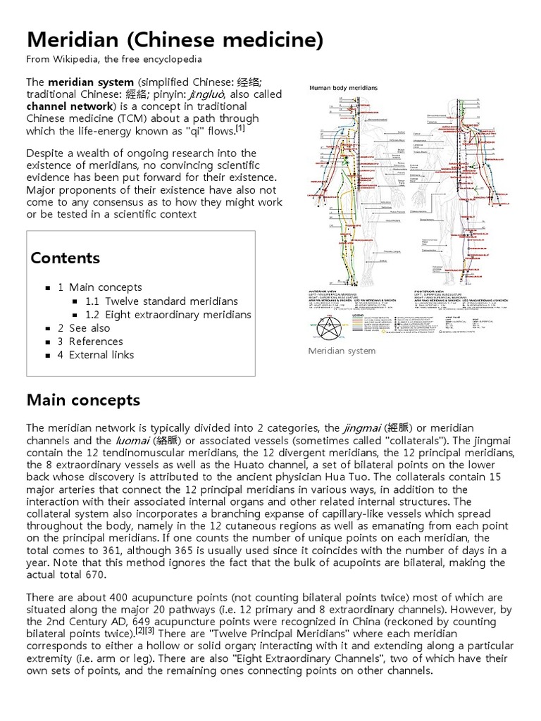 Meridian (Chinese Medicine) | PDF | Meridian (Chinese Medicine) | Asian ...