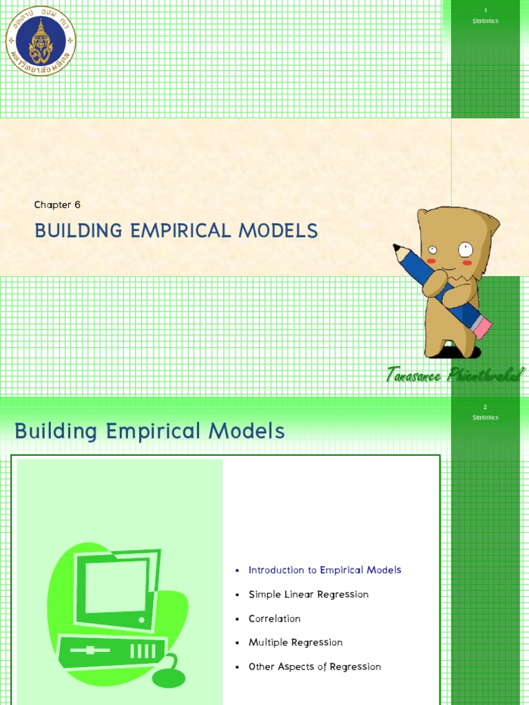 Building Empirical Models: Tanasanee Phienthrakul | PDF | Correlation And Dependence ...