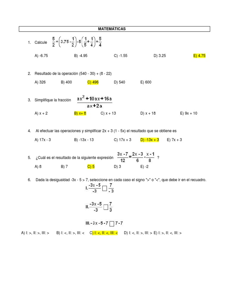 Matematicas Unam Ejercicios Pdf Elipse Circulo