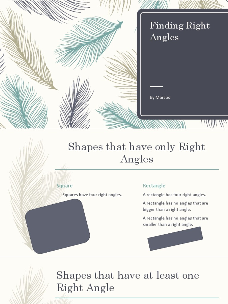 Finding Right Angles | PDF