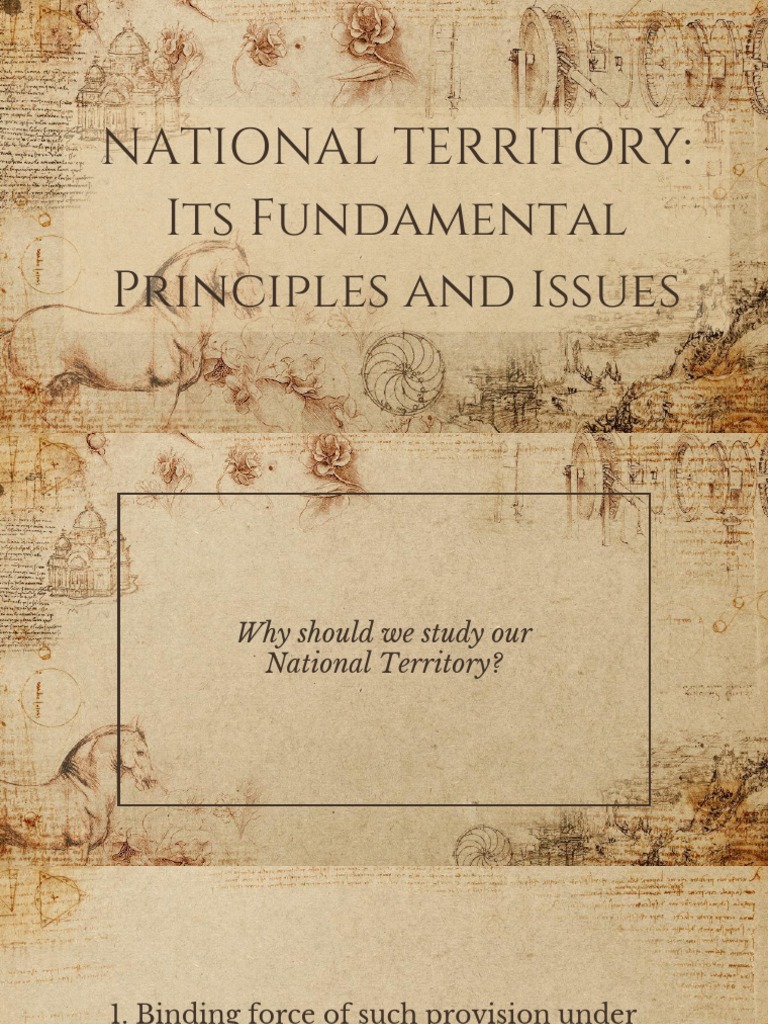 National Territory: Its Fundamental Principles and Issues | PDF ...