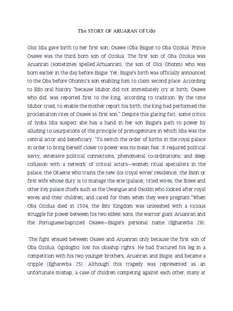 Story of Benin | PDF