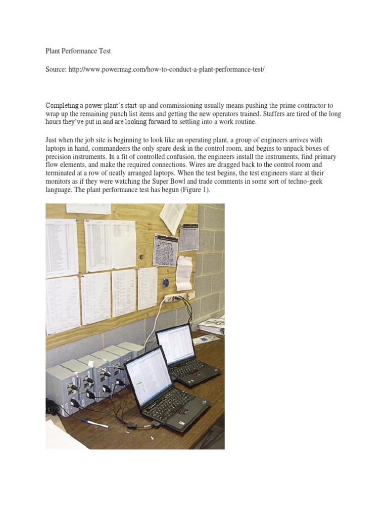 Plant Performance Test | PDF | Uncertainty | Calibration