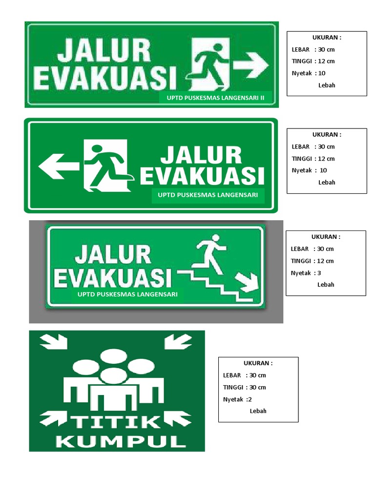 Jalur Evakuasi | PDF