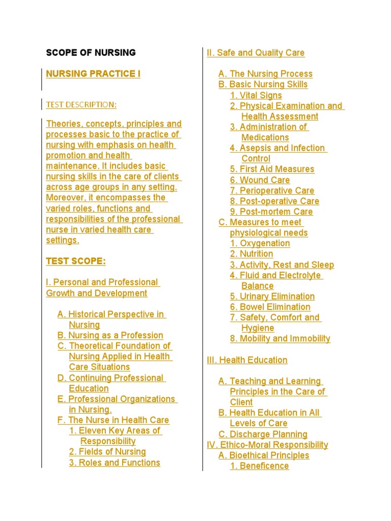 Scope of Nursing | Download Free PDF | Nursing | Childbirth