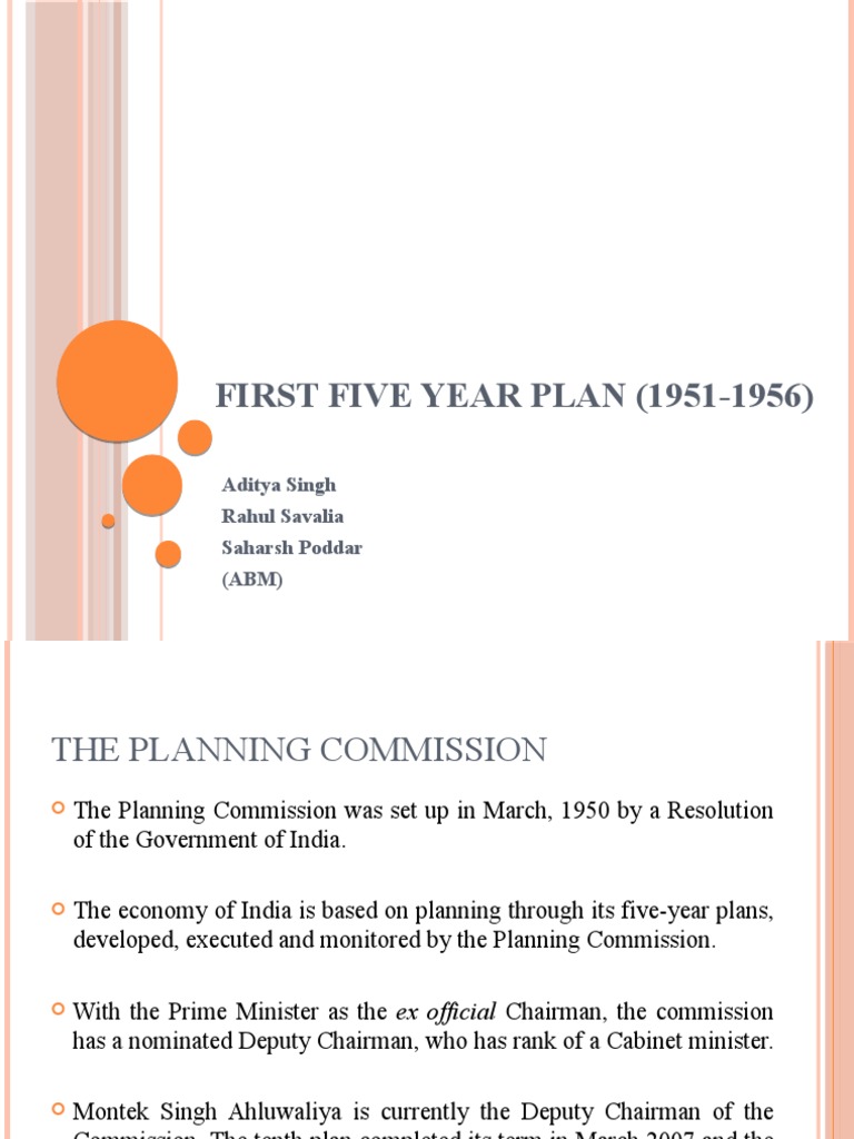 1st Five Year Plan.. India | PDF | Economic Growth | Gross Domestic Product