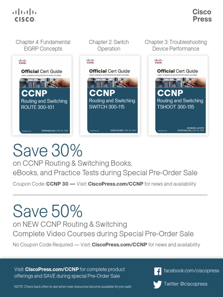 CCNP Routing & Switching Series 300 Sample Chapters PDF | PDF | Routing ...