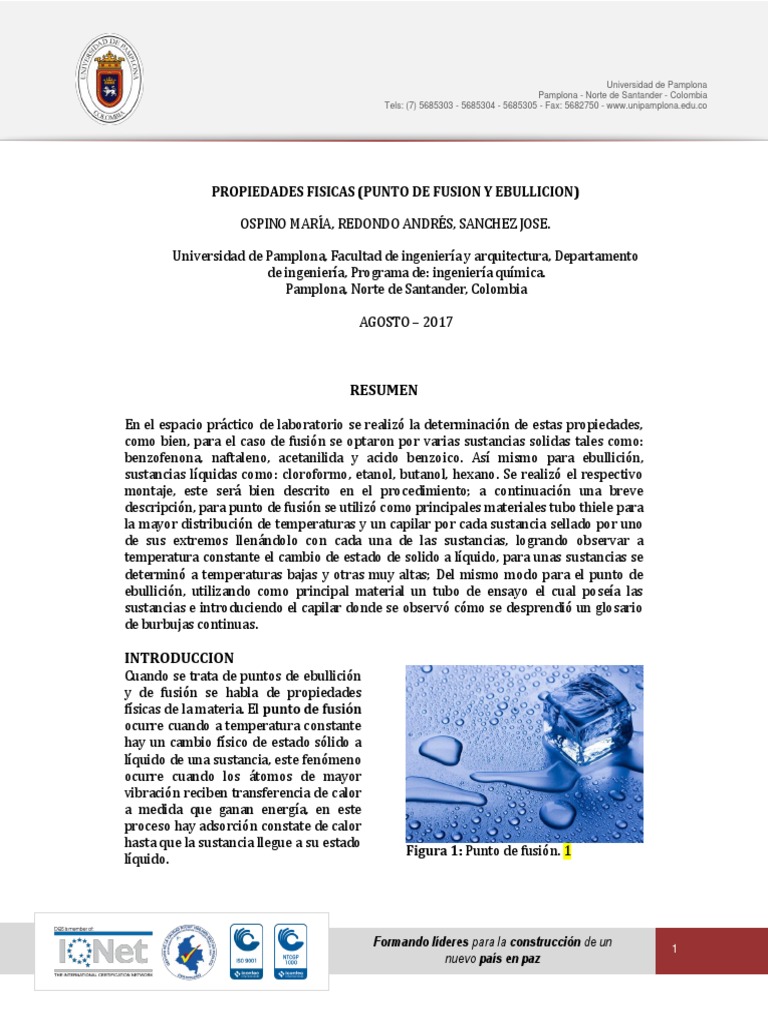 Propiedades Fisicas (Punto de Fusion y Ebullicion) | Descargar gratis ...