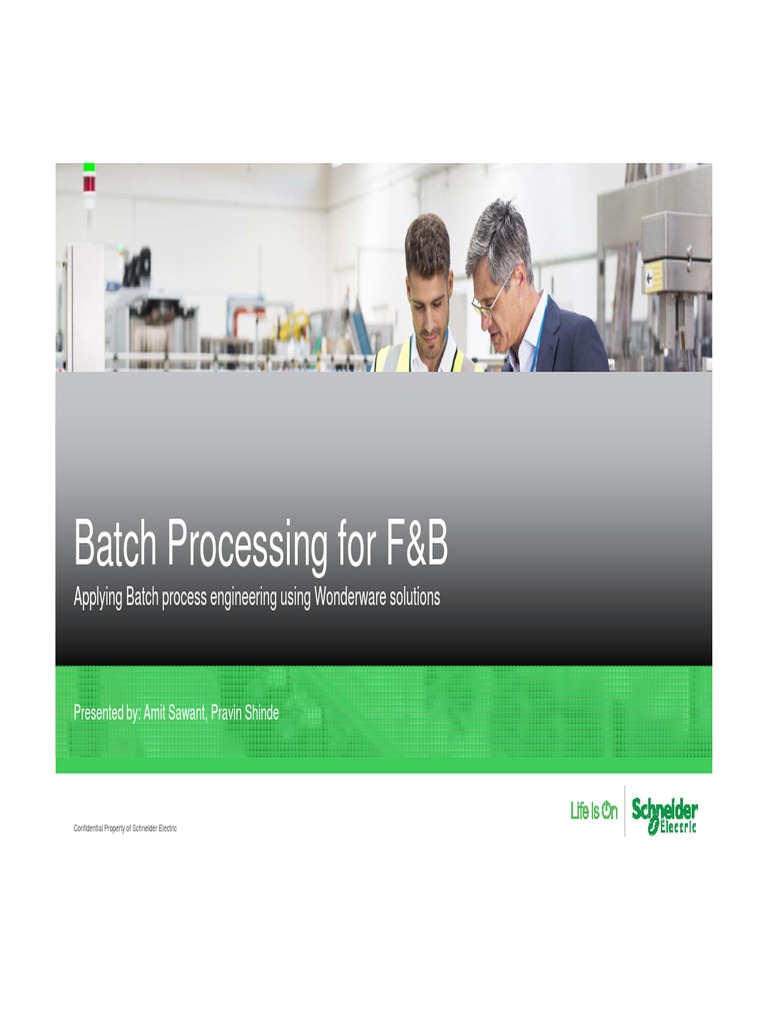 Batch Process Implementation Using WW Inbatch | PDF | Scheduling ...