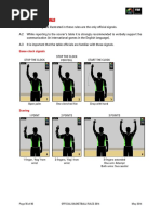 FIBA Basketball Referee Hand Signals Guide | PDF | Hand | Referee