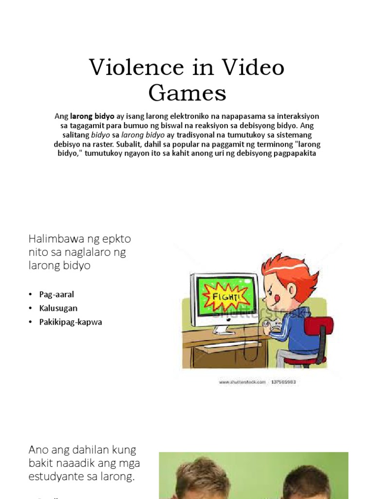 Violence in Video Games | PDF