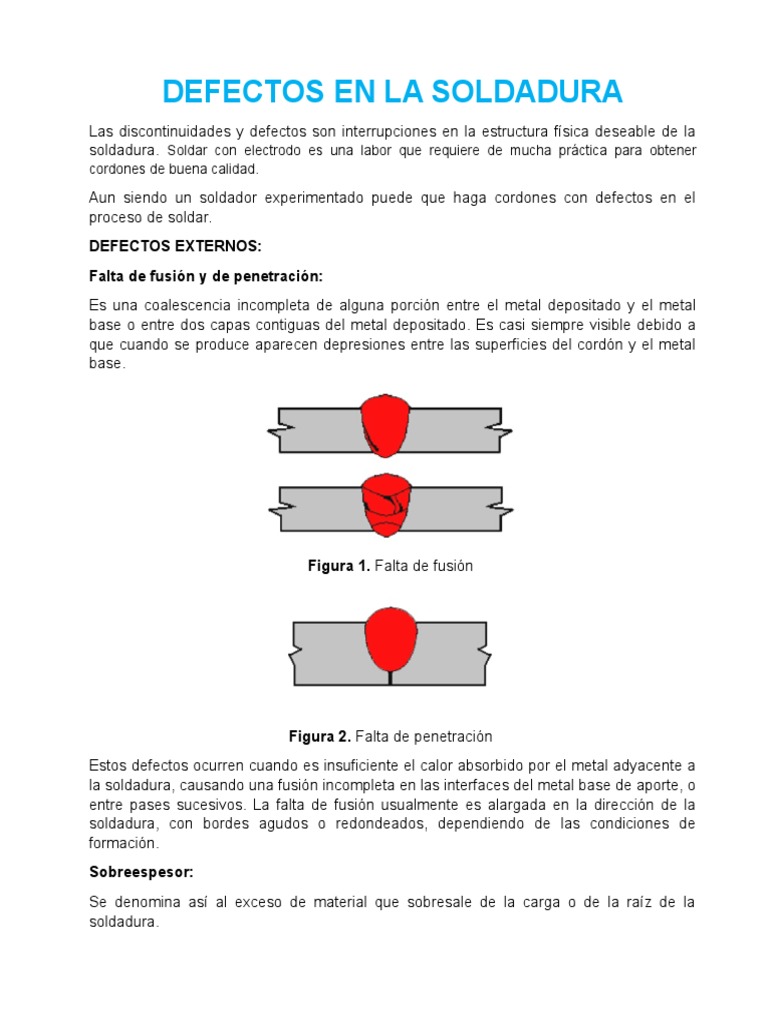Defectos en La Soldadura | PDF | Soldadura | Construcción