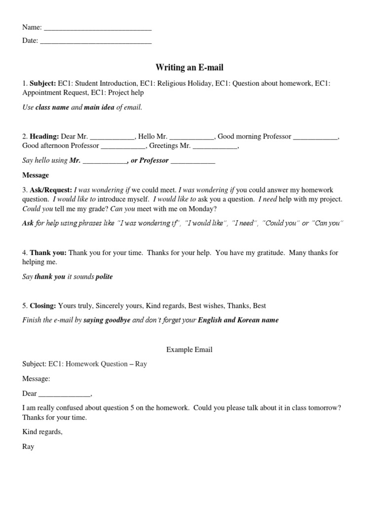 how-to-write-an-email-to-your-professor-pdf-email