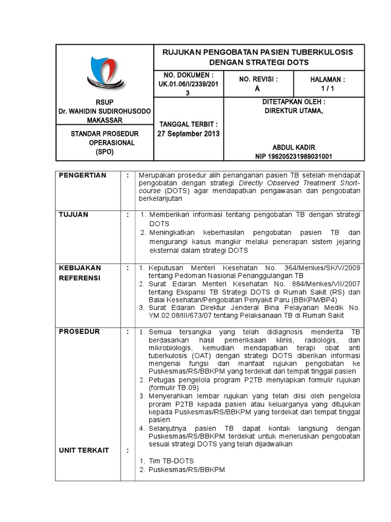 Sop Rujukan TB | PDF