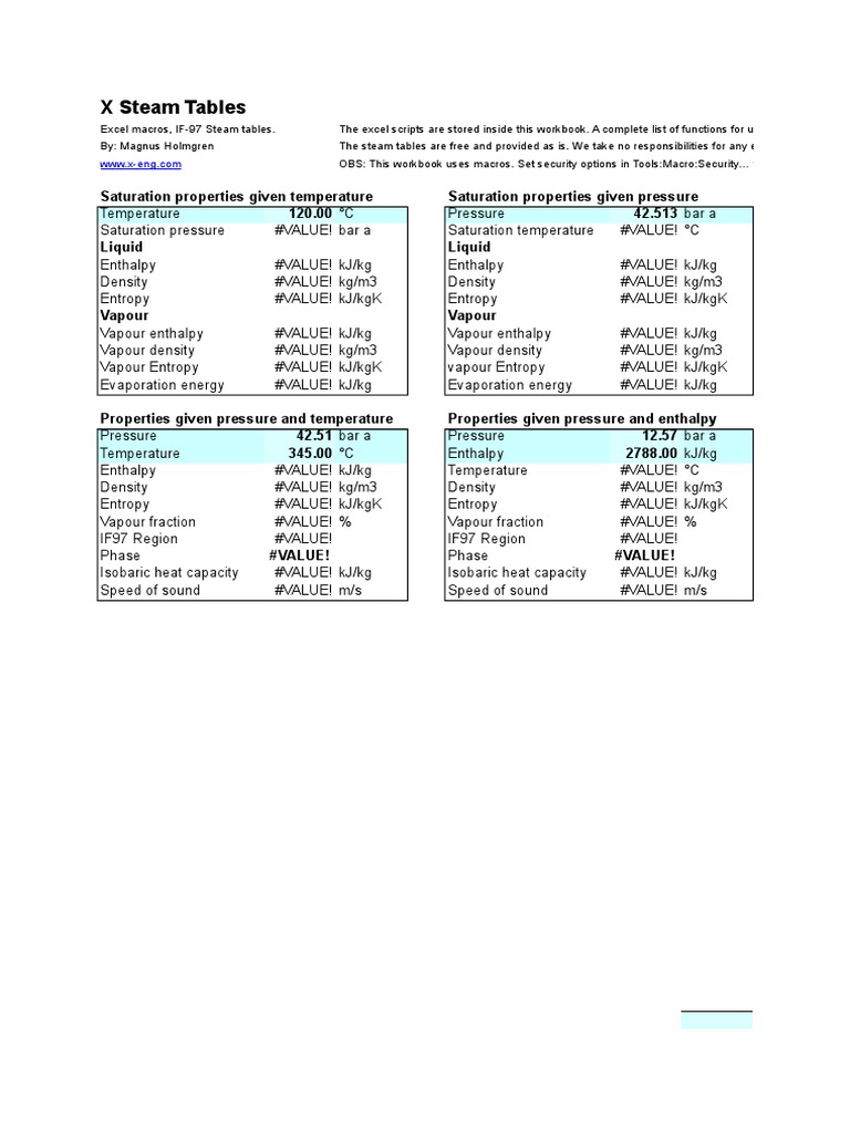 Steam - Tables | Download Free PDF | Enthalpy | Heat Capacity