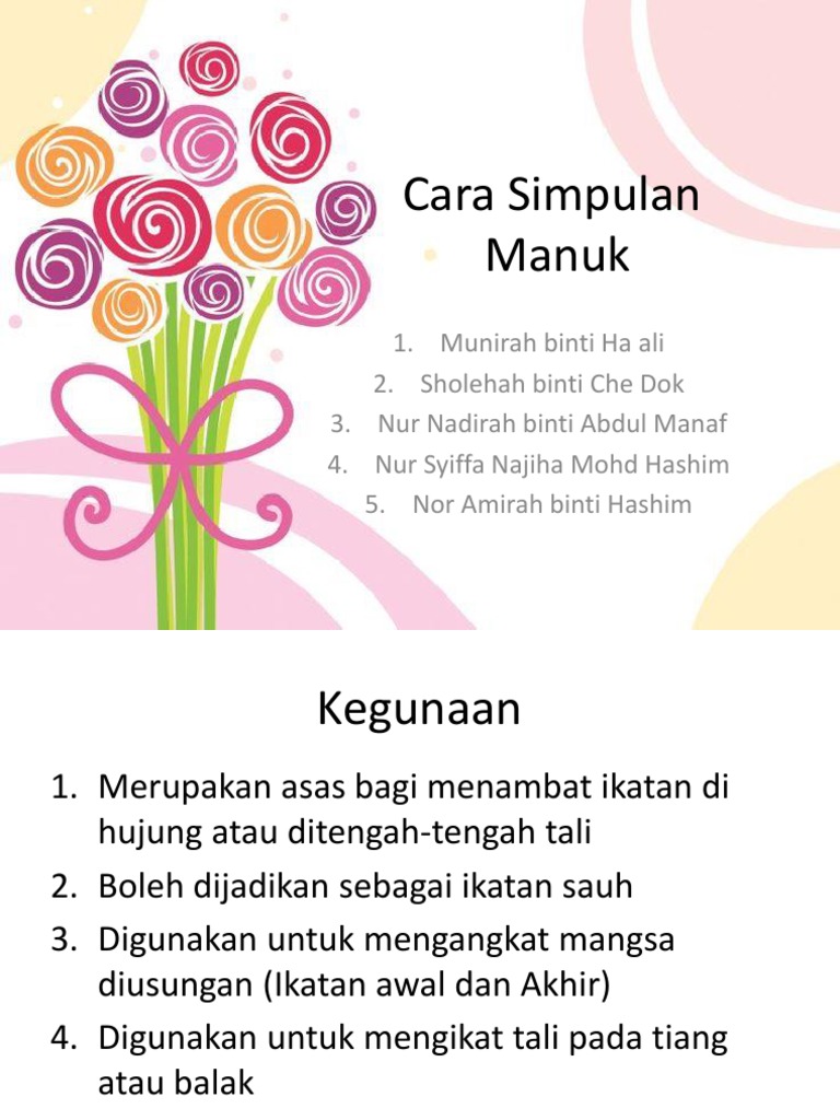 Cara Simpulan Manuk Kump | PDF