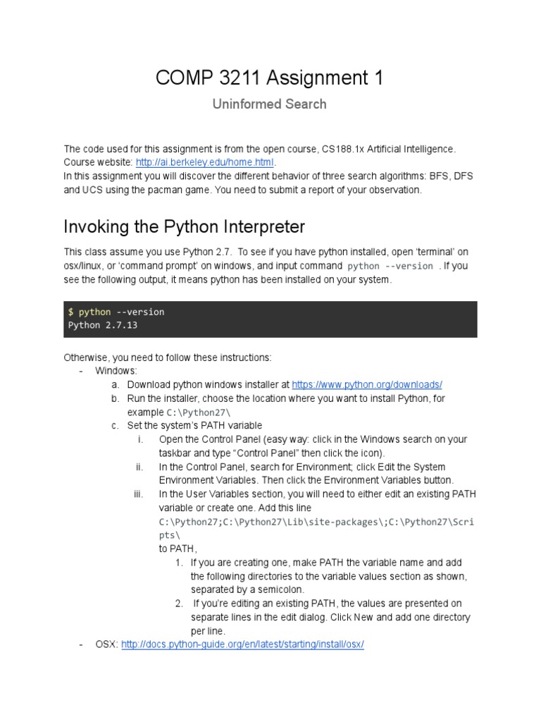Assignment 1 COMP3211 HKUST | PDF | Zip (File Format) | Command Line Interface