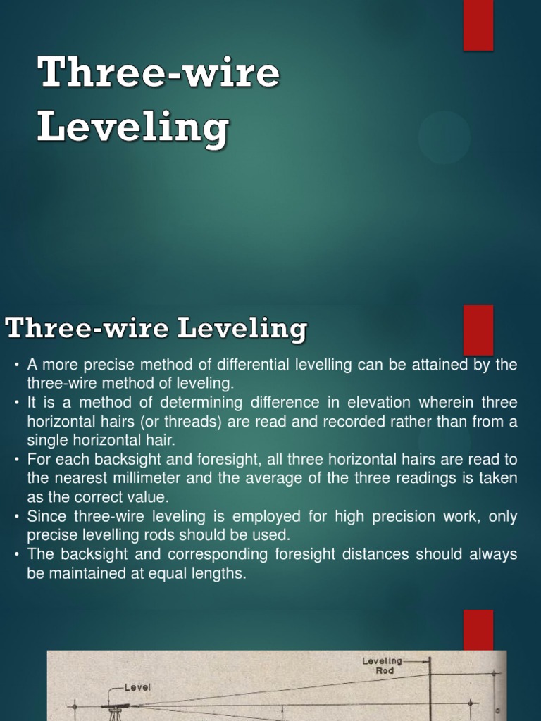 Three-Wire and Reciprocal Leveling | PDF | Scientific Observation ...