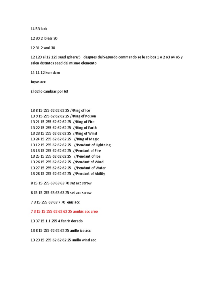 Comandos Acc Mu | PDF | Informática y tecnología de la información ...