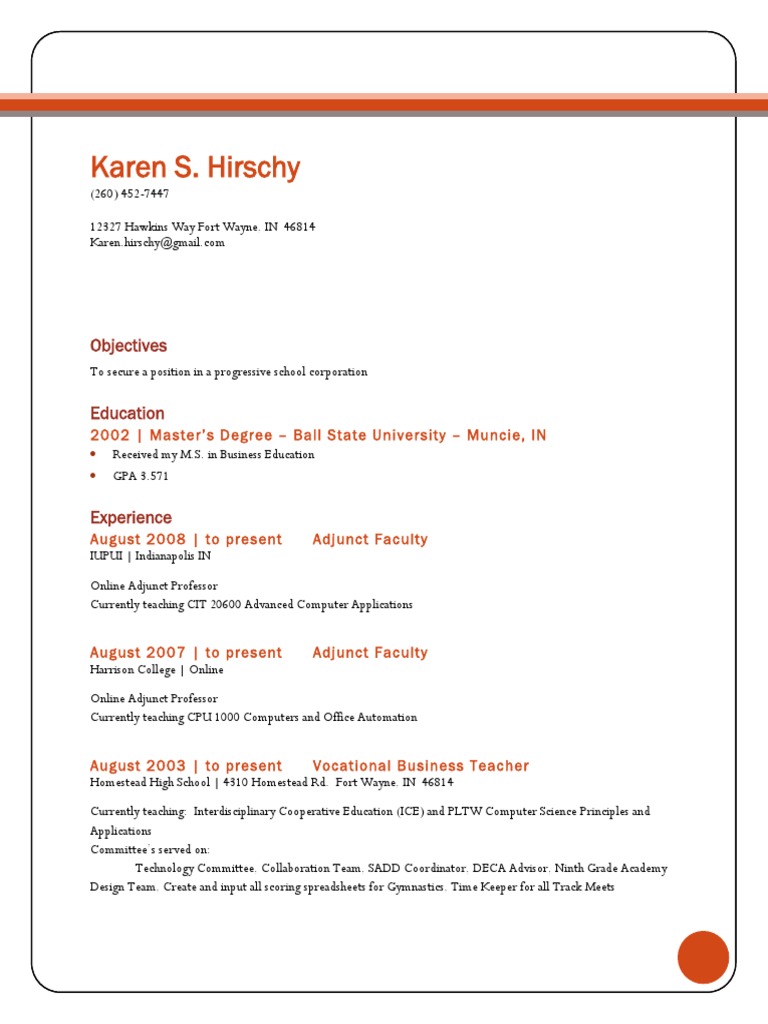 Resume Karen 2017 | PDF