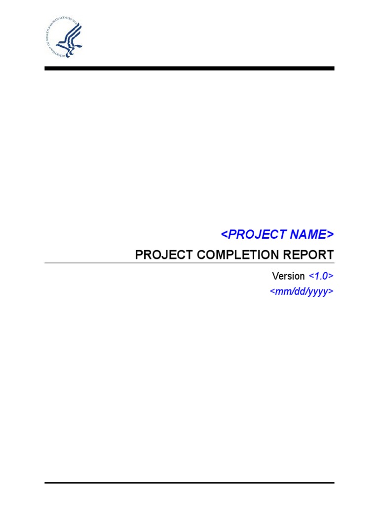 Eplc Project Completion Report Template | PDF | Verification And ...
