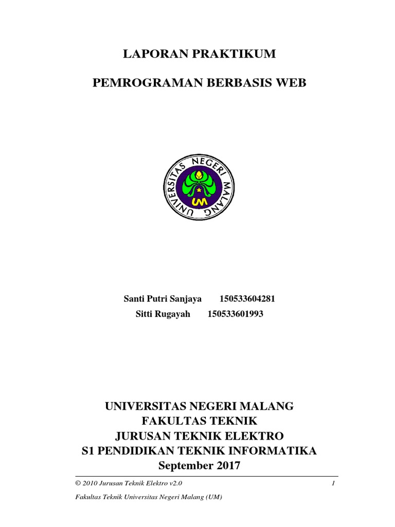 Laporan Praktikum Modul 3 Pemrograman WEB | PDF