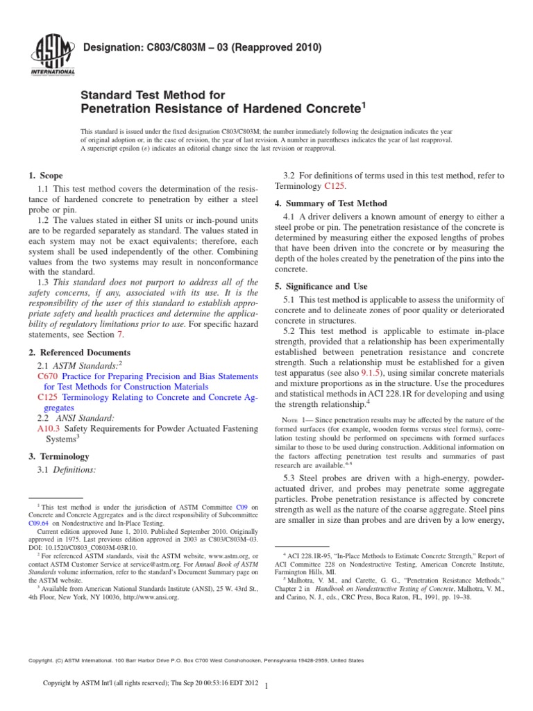 Astm-standar Test Method | Concrete | Accuracy And Precision