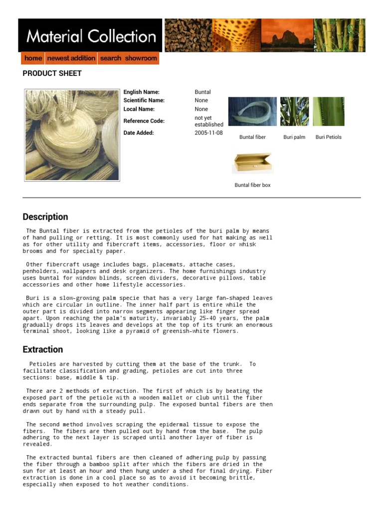 Buntal Fiber | Nature