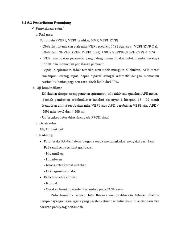 Pemeriksaan Penunjang Ppok | PDF