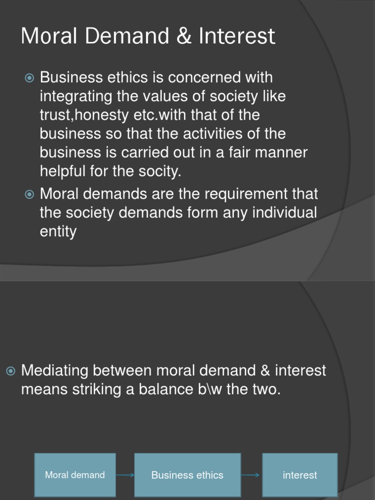 2 Moral Demand and Intrest | PDF