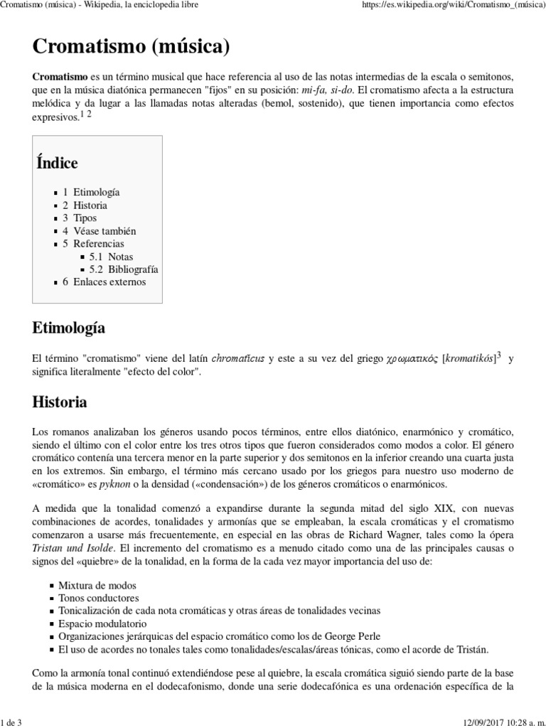 Cromatismo (Música) | PDF | Armonía | Tecnicas musicales