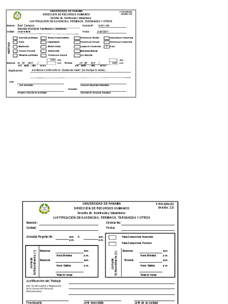 Justificación Ausencias y Tardanzas | PDF | Recursos humanos | Gobierno
