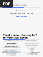 Minilase Pro SE Rotary Manual | PDF | Rotation | Gear