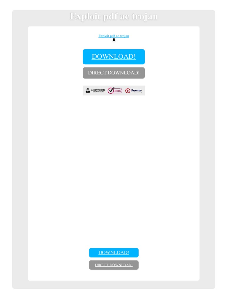 Exploit PDF Ac Trojan | PDF | Portable Document Format | Malware