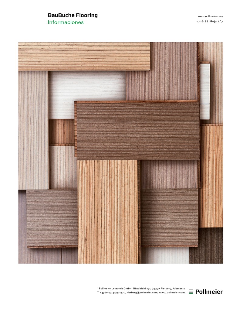 Piso BauBuche: Innovación en Madera | PDF | Madera | Materiales