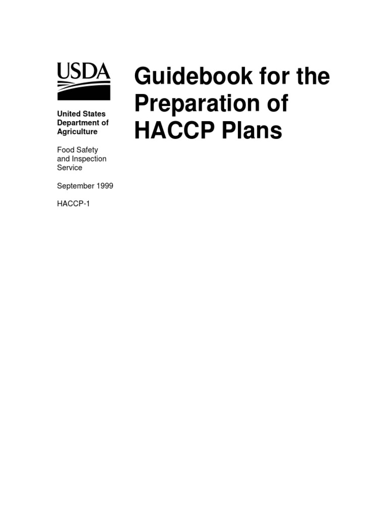 HACCP Plan Development Guidebook | PDF | Hazard Analysis And Critical ...