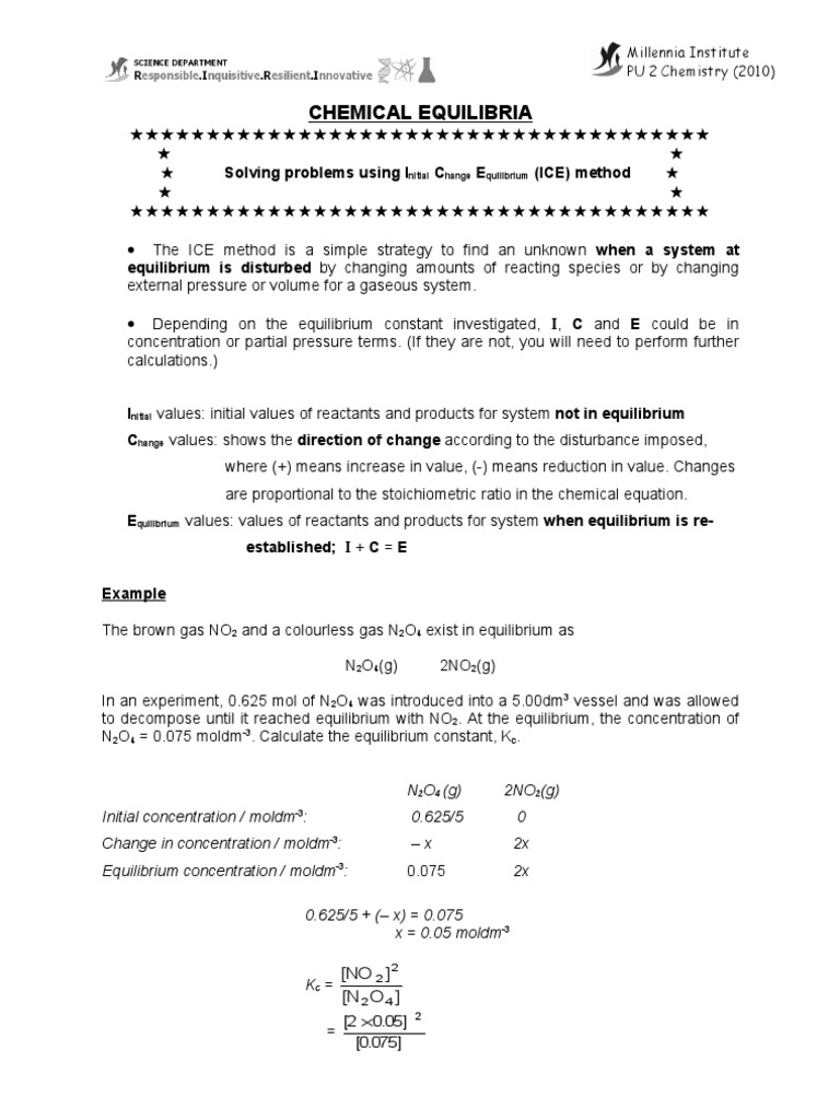 Chemistry Equilibrium Problems | PDF | Chemical Equilibrium | Chemistry