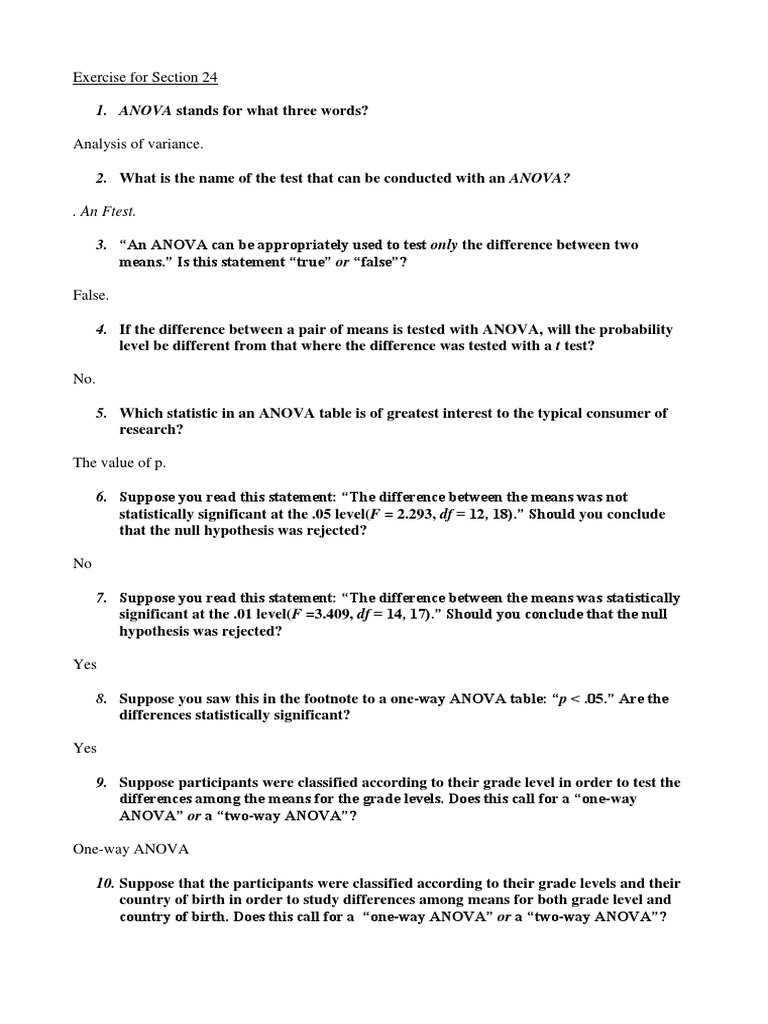 Understanding When to Use One-Way and Two-Way ANOVA Through Practice ...