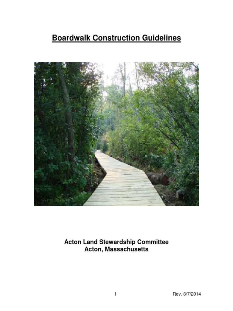 Boardwalk Design | PDF | Lumber | Framing (Construction)