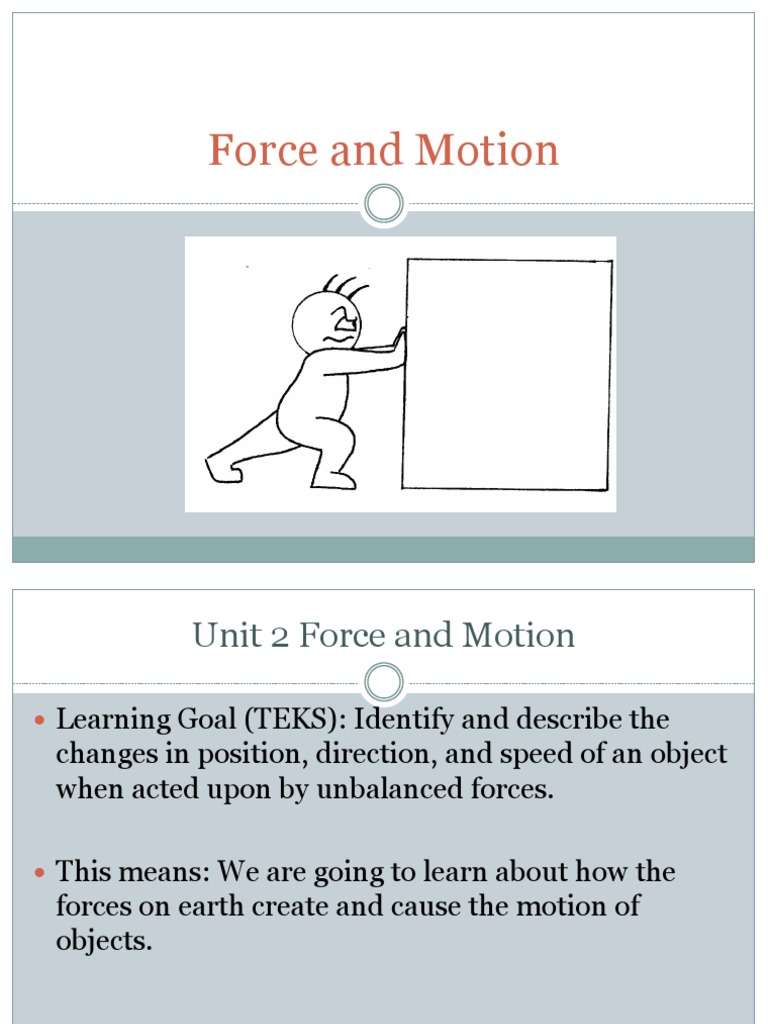 Balanced vs Unbalanced Forces Explained | PDF | Weight | Force