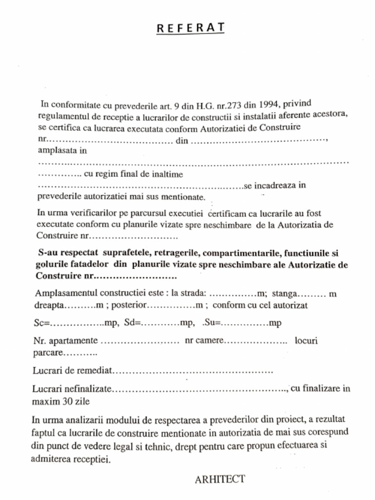 Referat Arhitect Receptie 08.09.2017 09 - 35 | PDF