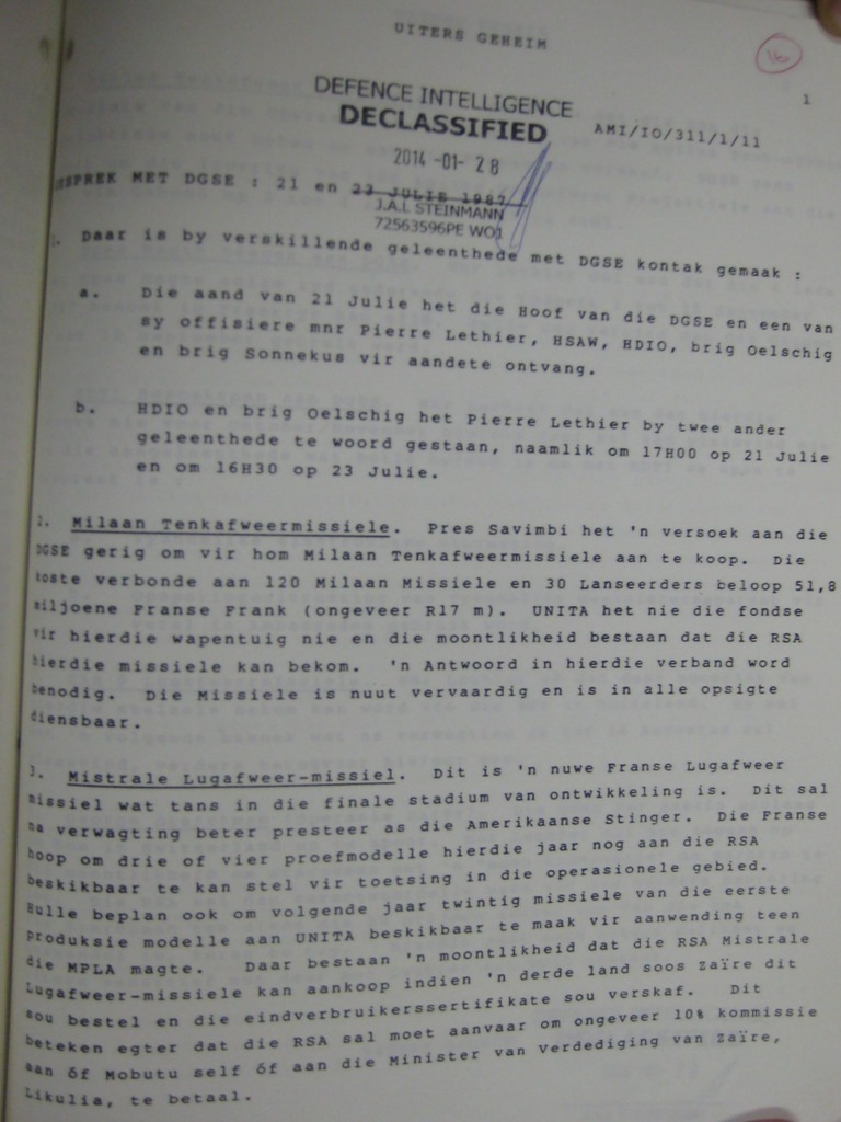 Meetings With French Military Intelligence | PDF