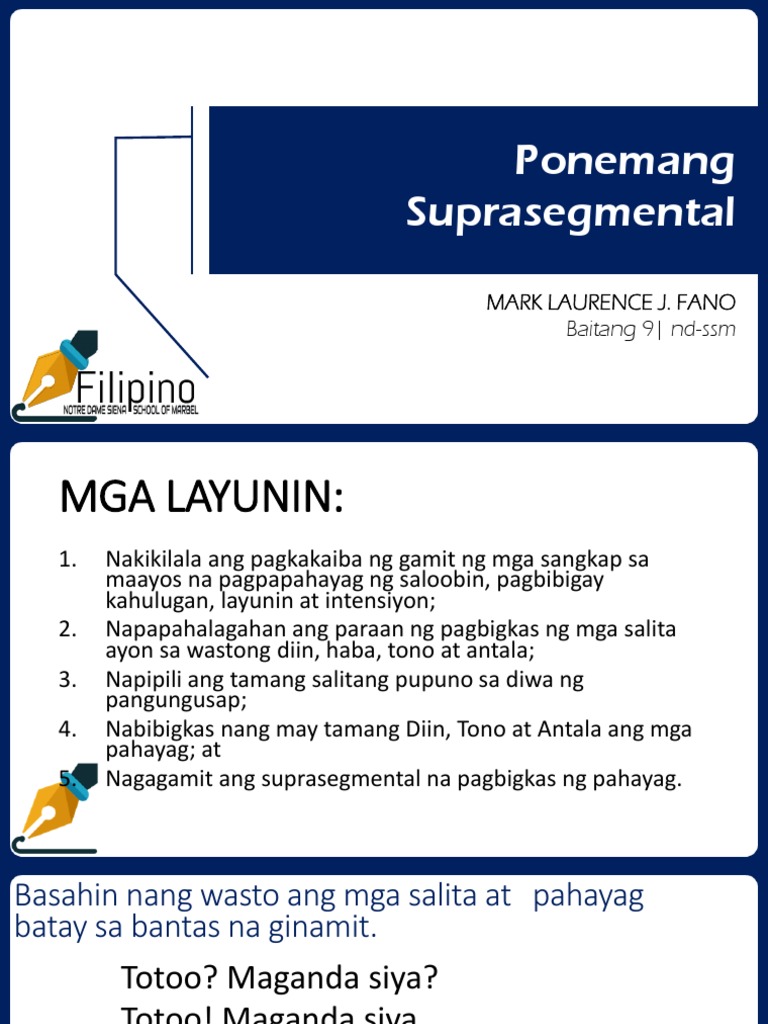 Ponemang Suprasegmental | PDF