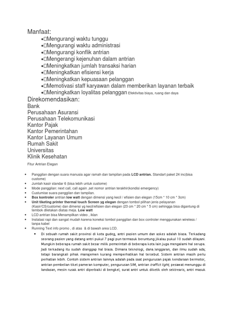 Simulasi Industri Sistem Antrian | PDF