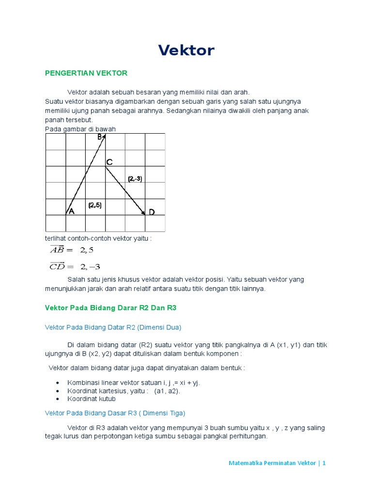 Materi Tentang Vektor Dalam Matematika - fasrtwitter