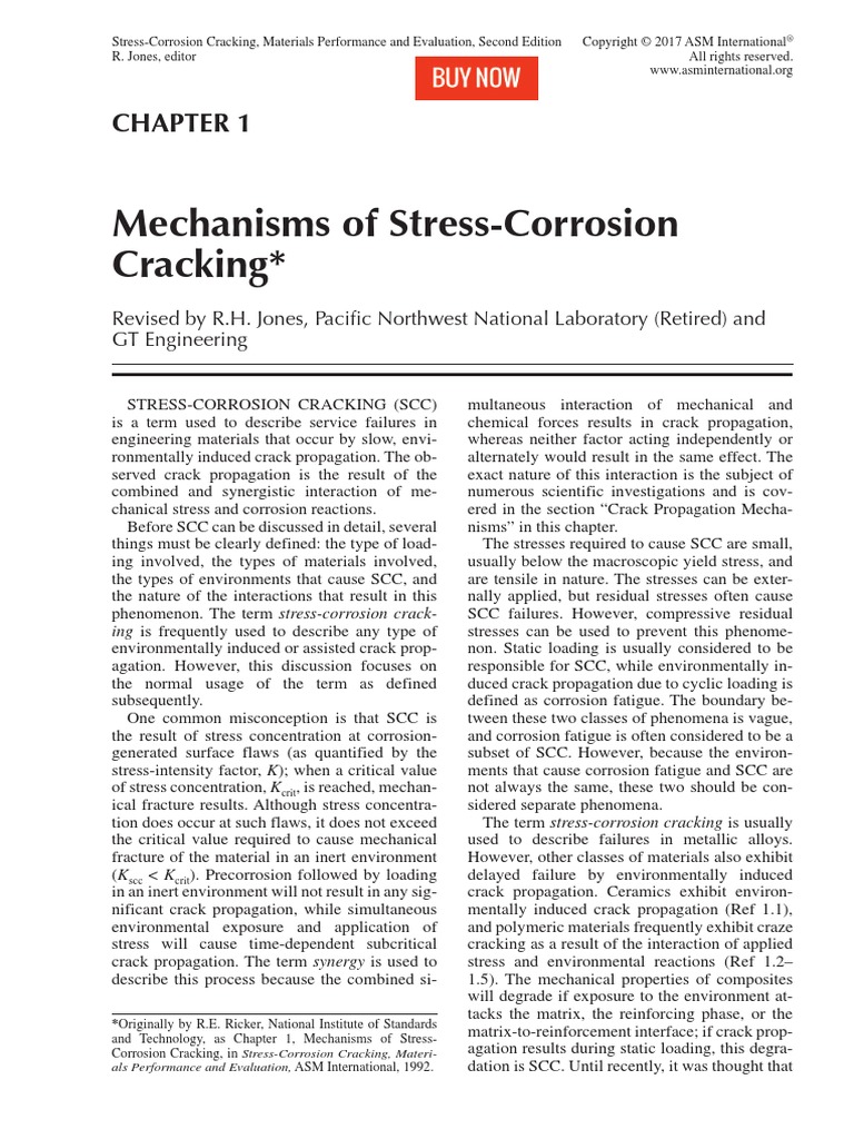 Mechanism of SCC | PDF | Fracture | Fracture Mechanics