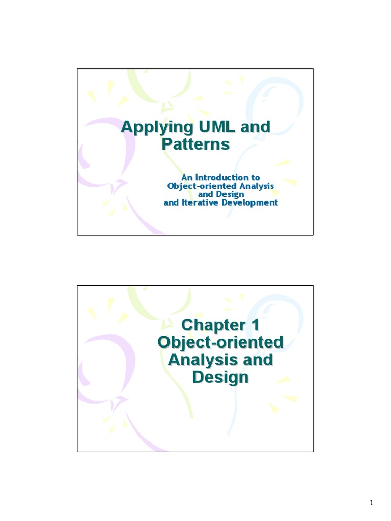 Applying UML and Patterns | PDF | Unified Modeling Language | Object Oriented Programming
