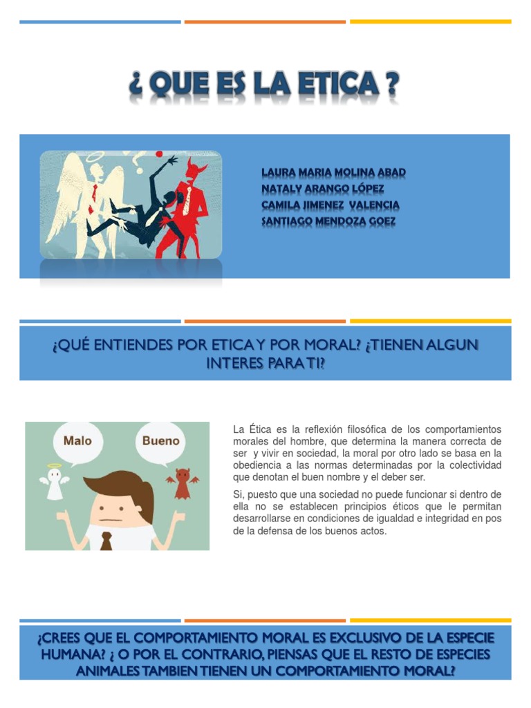 Que Es La Etica | Descargar gratis PDF | Moralidad | Comportamiento