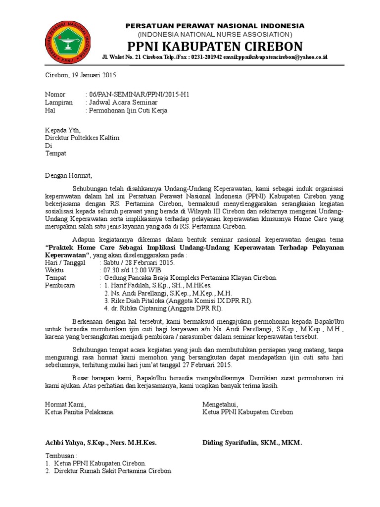 03 Surat Ijin Kerja | PDF